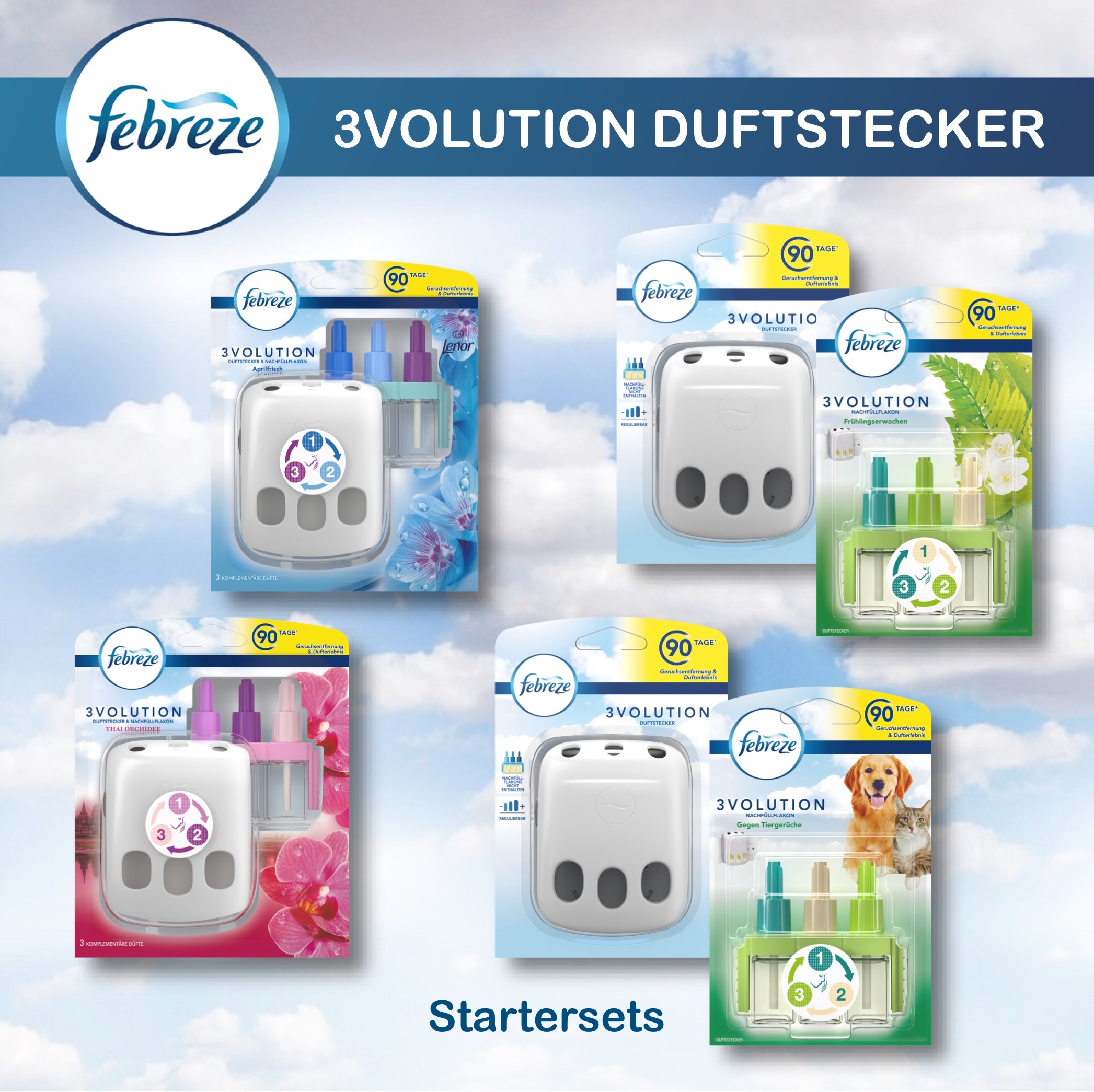 Febreze 3Volution Duftstecker Gerät Nachfüller Antitiergerüche ...