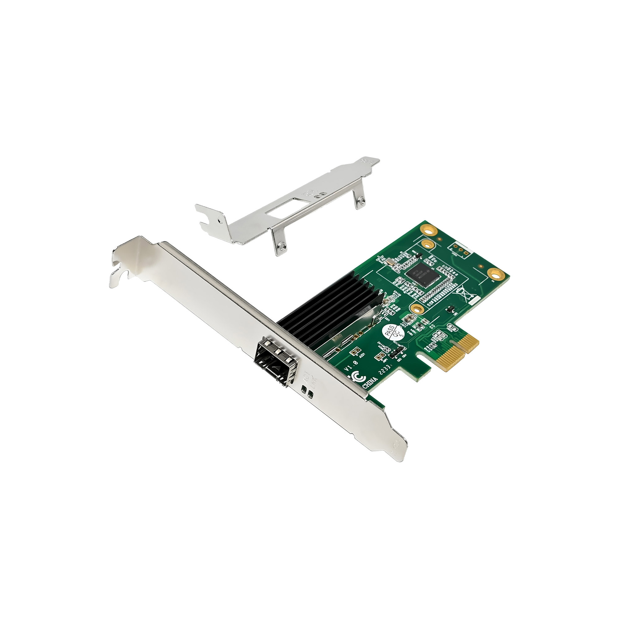 INLINE® GIGABIT NETZWERKKARTE, 1x SFP, PCIe x1, inkl. low profile ...